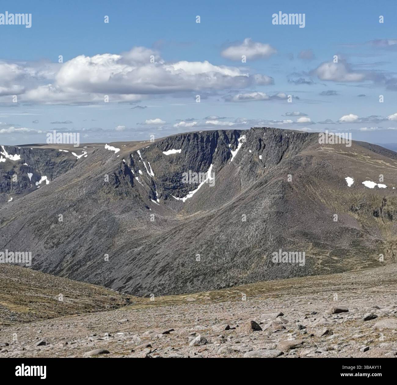 Braeriach mountain in the Cairngorms is the 3rd highest mountain in the ...