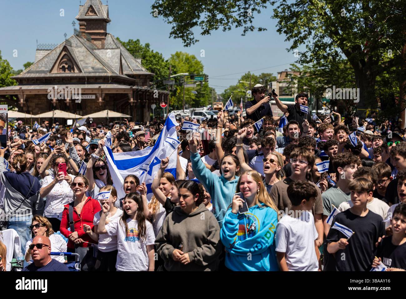 People gathered in Huyler Park celebrate the release of American ...