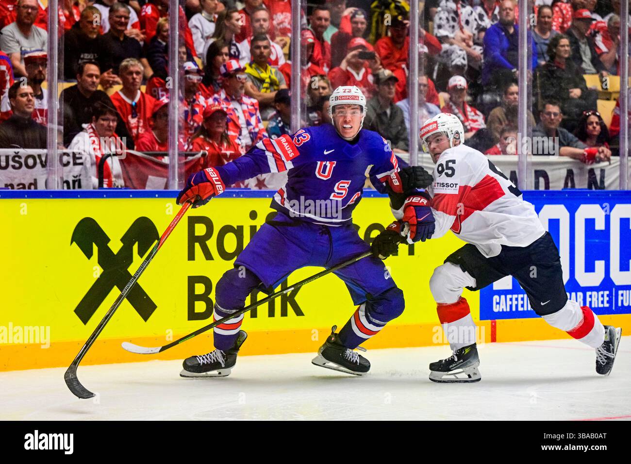 Herning, Denmark. 12th May, 2025. L-R Alex Vlasic (USA) and Tyler Moy ...