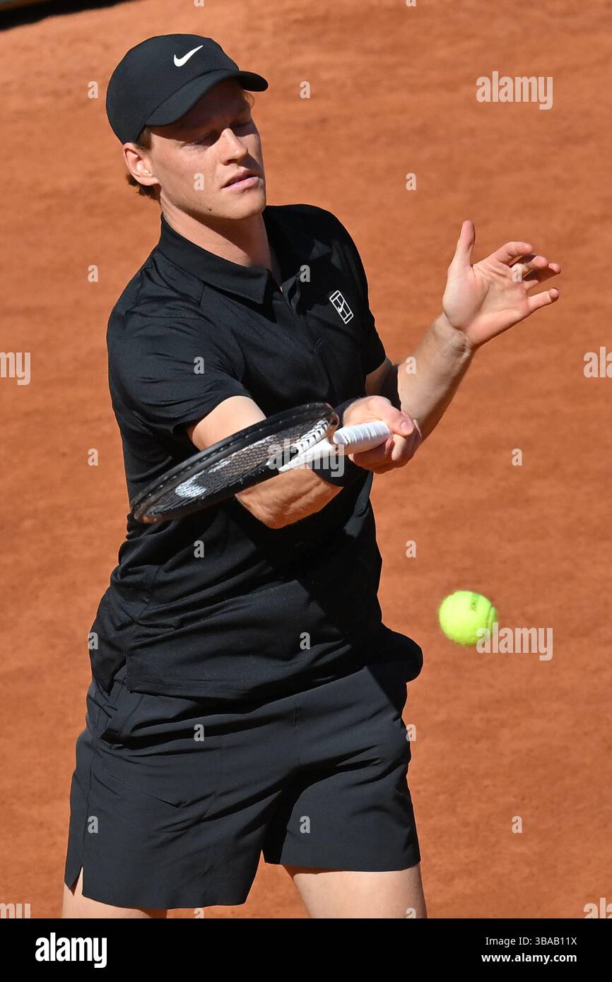 Rome, Italy. 12th May, 2025. Jannik Sinner during the Internazionali ...