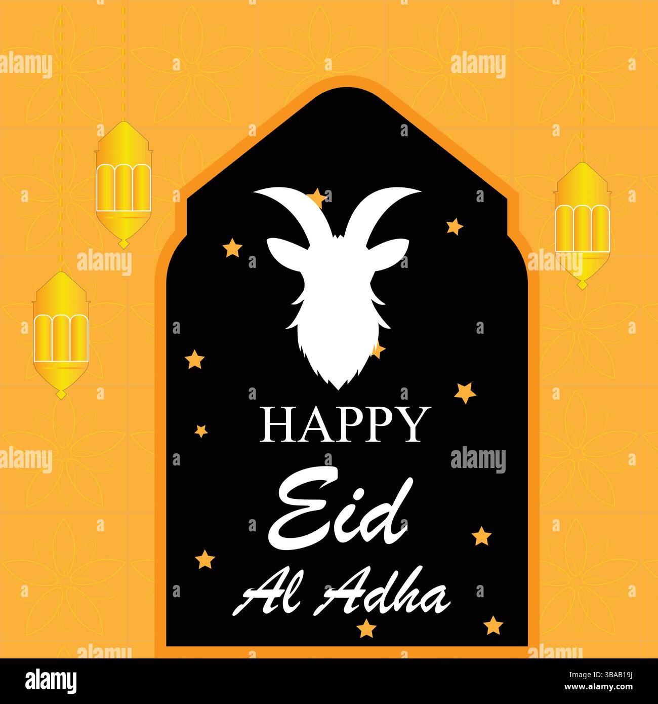 Eid goat card Stock Vector Images - Alamy