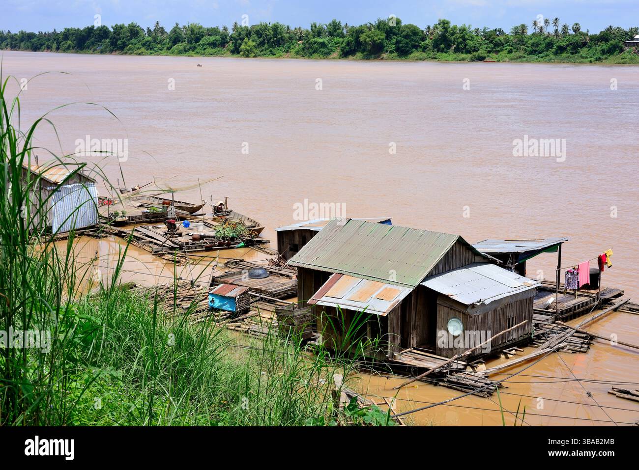 Koh Trong island, Kratie, Cambodia Stock Photo - Alamy