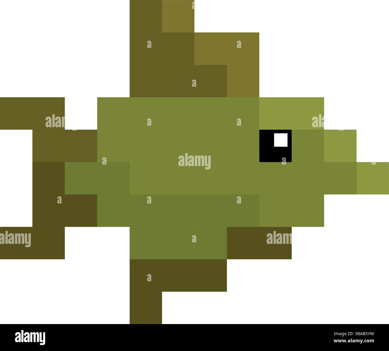 Isolated colored pixelated fish icon Vector illustration Stock Vector ...