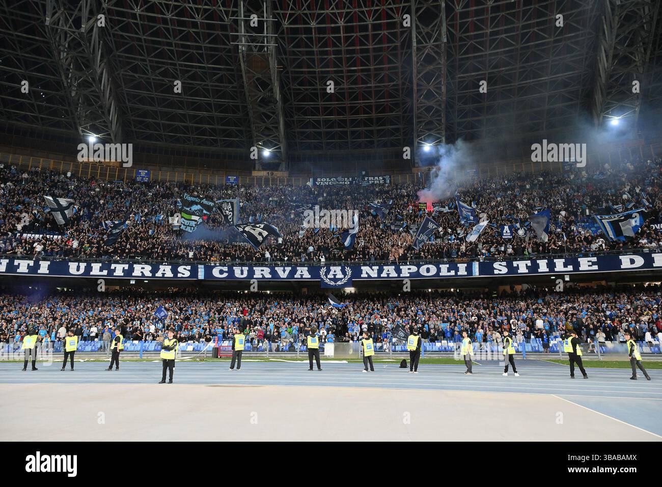 Diego Armando Maradona Stadium, Naples, Italy - Napoli's fans during ...