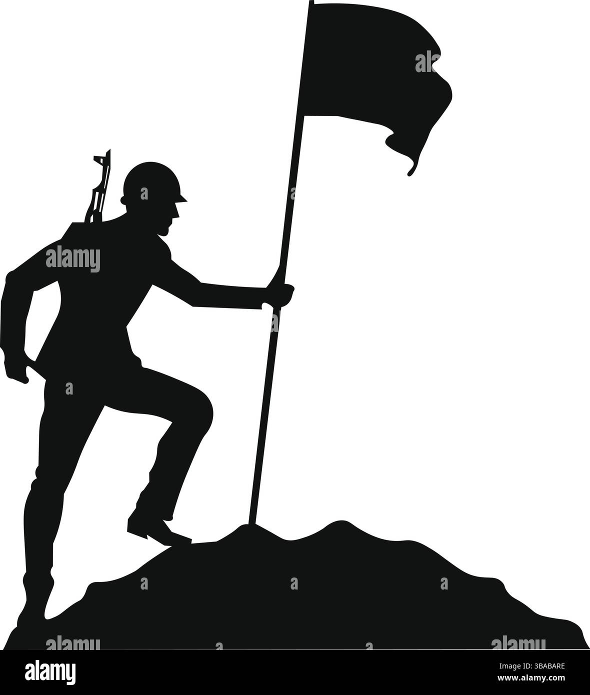 Victory flag battle Black and White Stock Photos & Images - Alamy