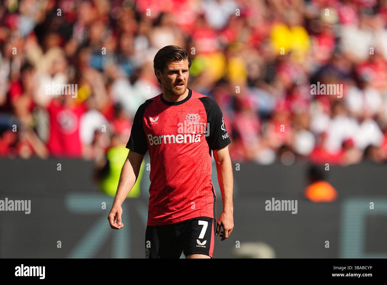 Leverkusen, Germany. 11th May, 2025. May 11 2025: /Jonas Hofmann of ...