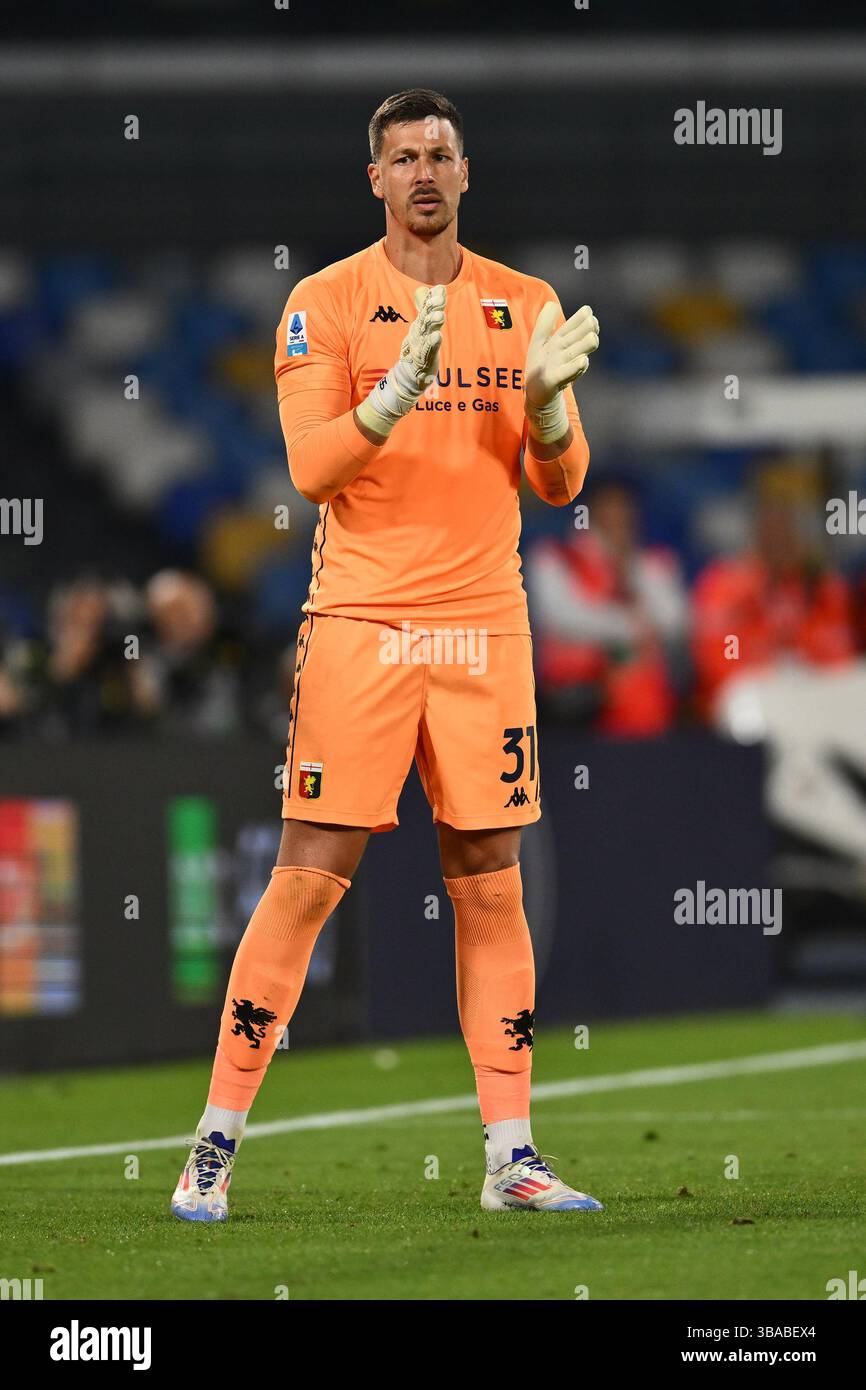 Benjamin Siegrist of Genoa C.F.C. participates in the 36th day of the ...