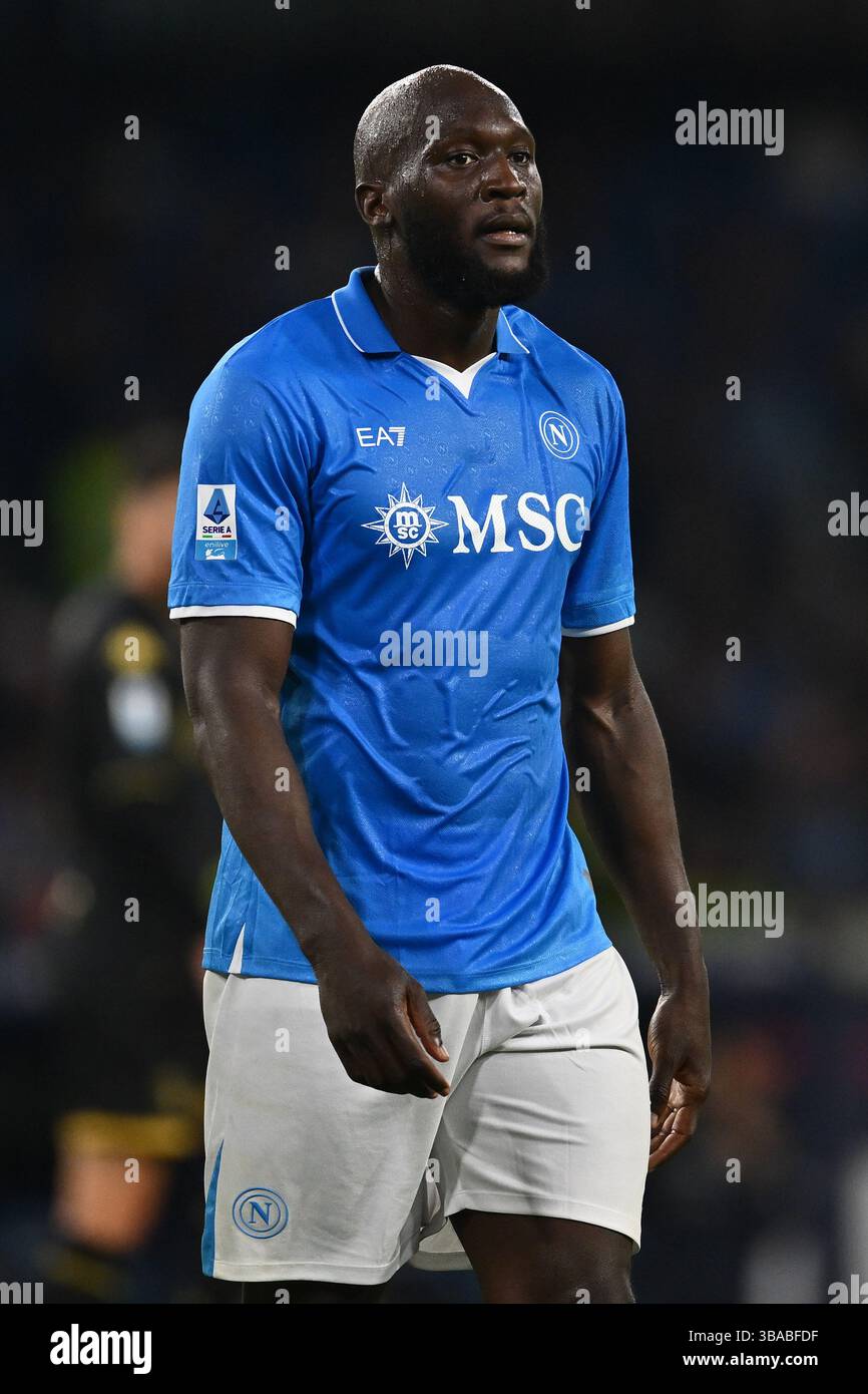 Romelu Lukaku of S.S.C. Napoli participates in the 36th day of the ...