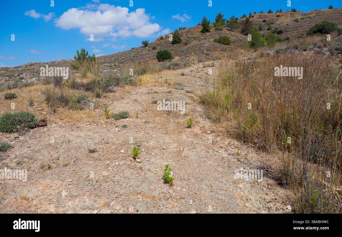 Almyras archaeological site, Iron age copper smelting site, Troodos ...
