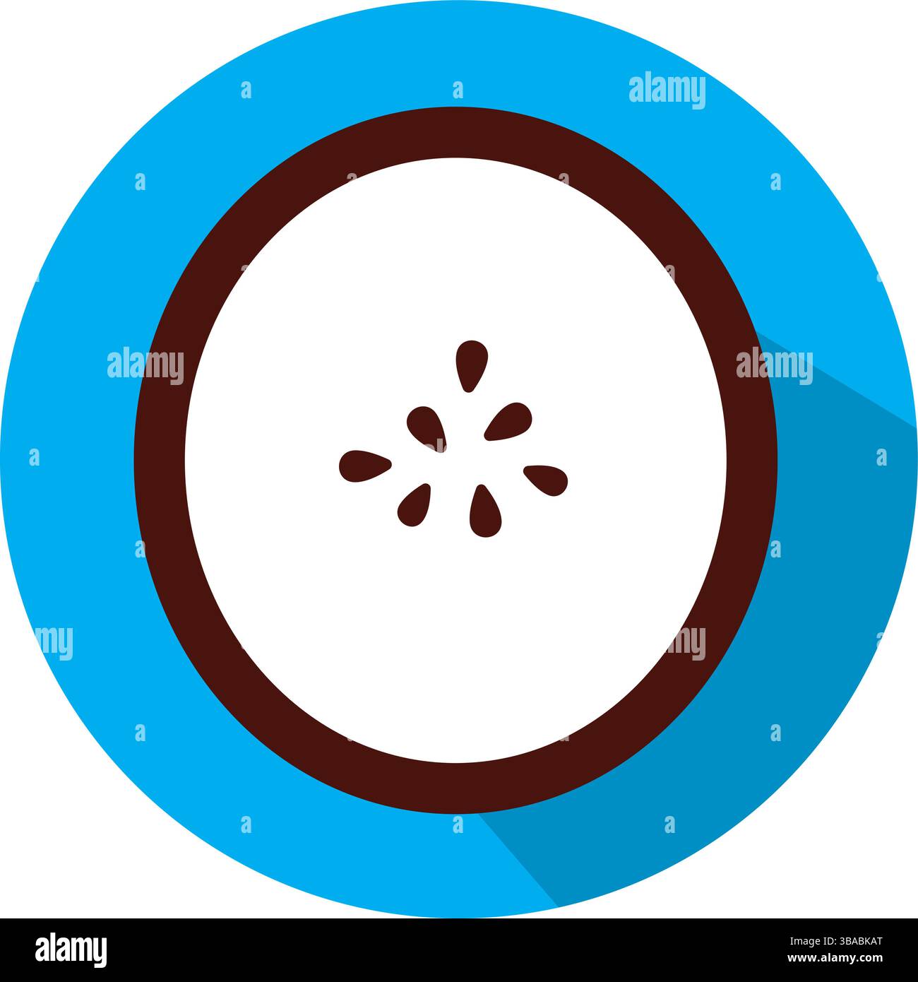 Isolated slice of a coconut icon Vector illustration Stock Vector Image ...