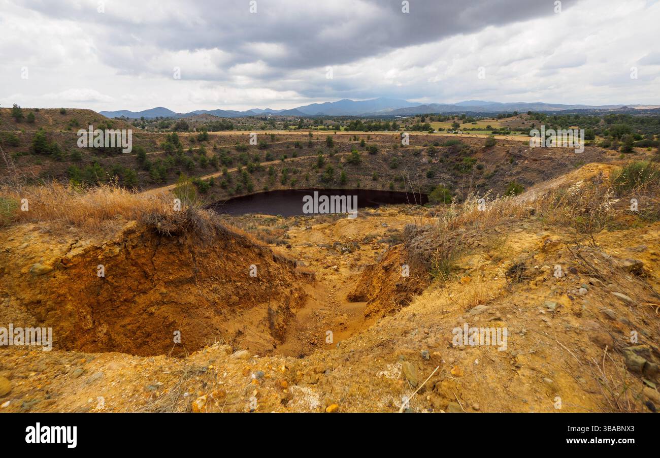 Copper mine of North Mathiatis, Cyprus Stock Photo - Alamy