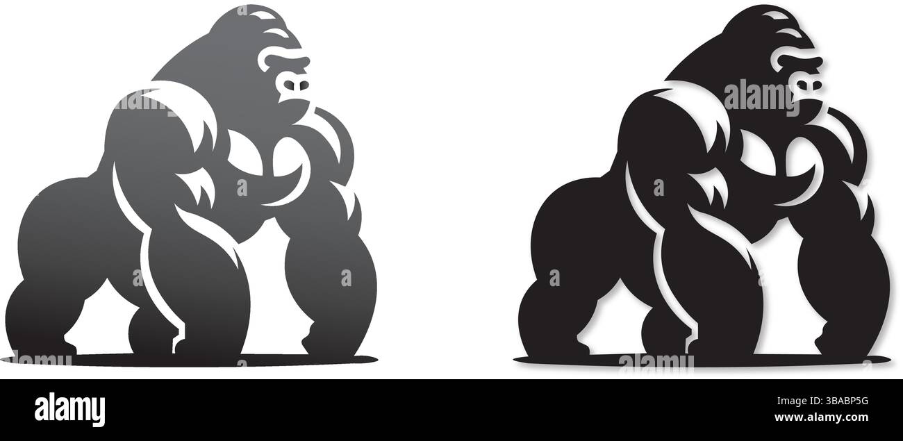 Alpha gorilla logo hi-res stock photography and images - Alamy