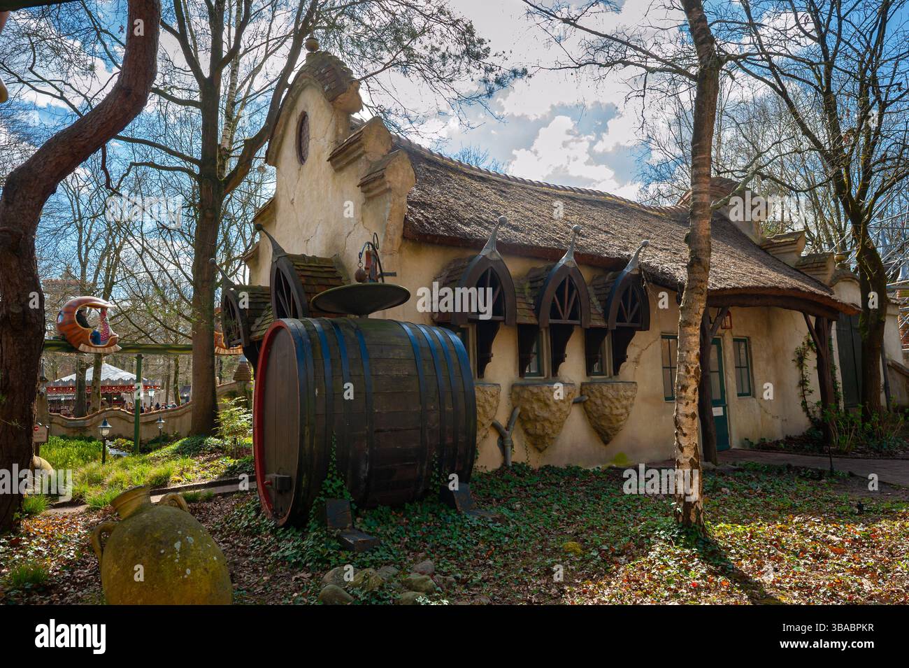 Idyllic cottage of the People of Laaf in amusement and theme park ...