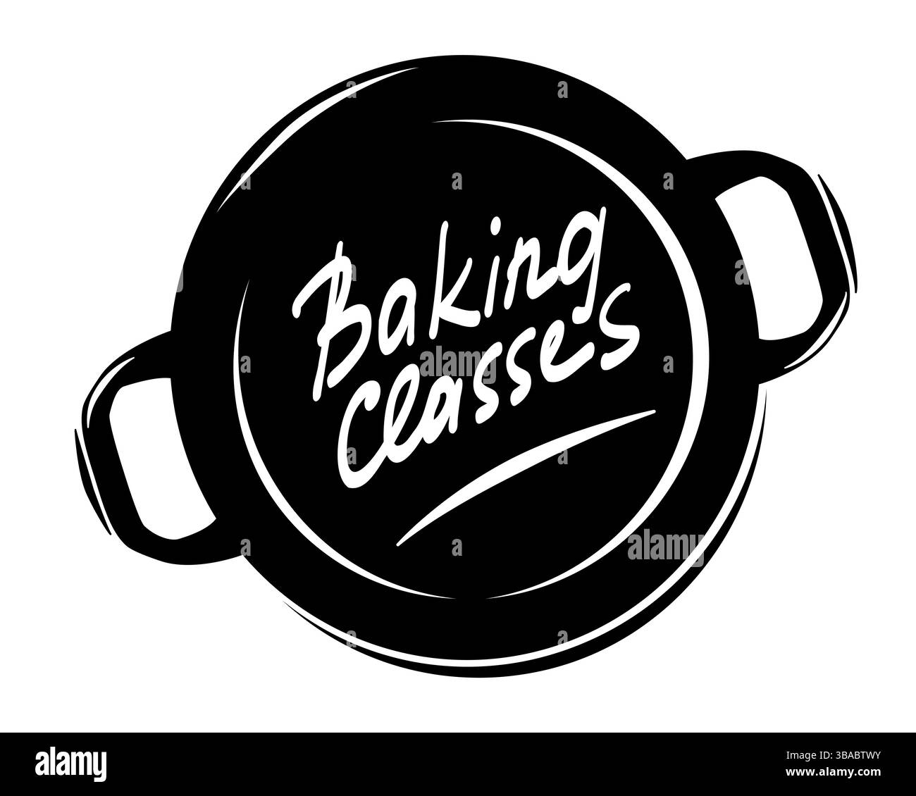 Bakery hand written lettering logo Stock Vector Images - Alamy
