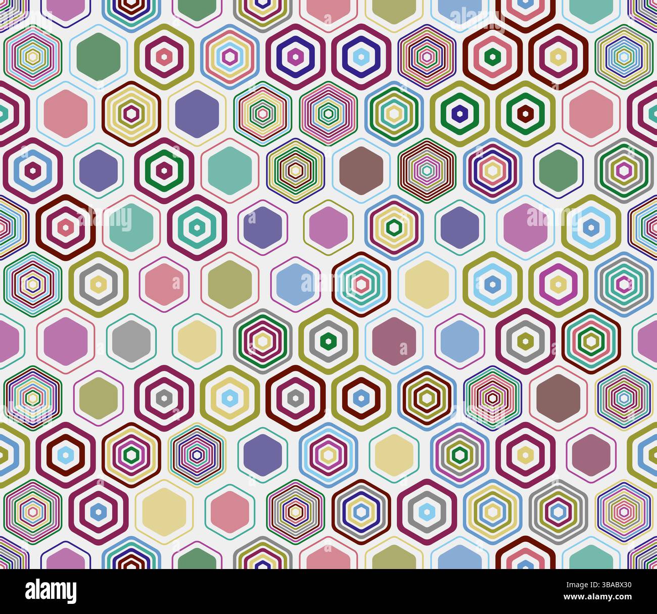 Geometric template background. Geometric elements of varied style and color. Hexagonal shapes ...