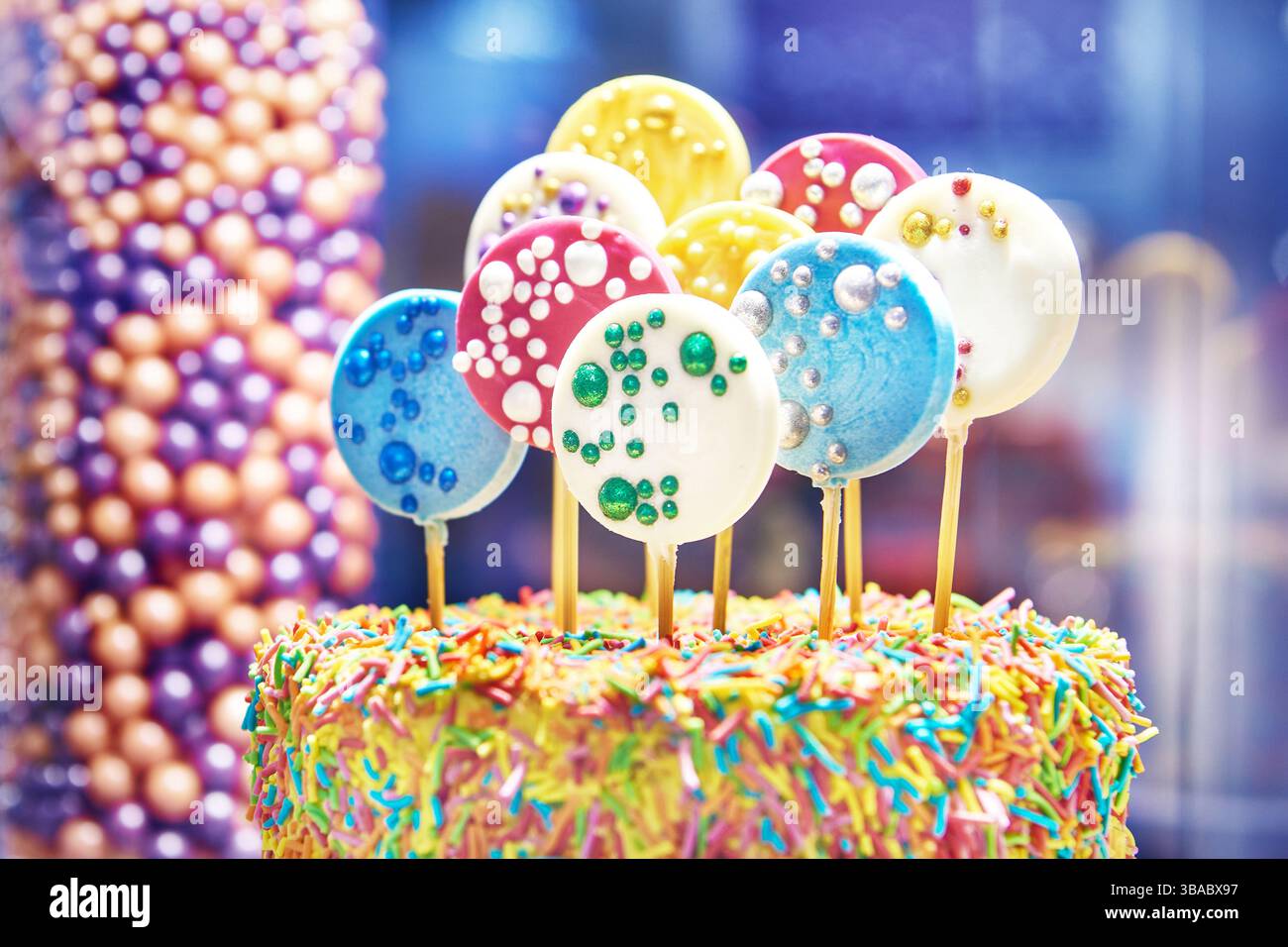 Colorful dessert balls hi-res stock photography and images - Alamy