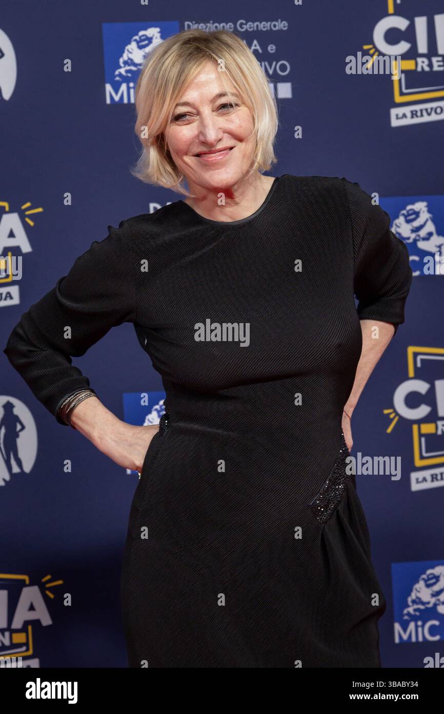 Valeria Bruni Tedeschi attends the red carpet during the 70th David Di ...