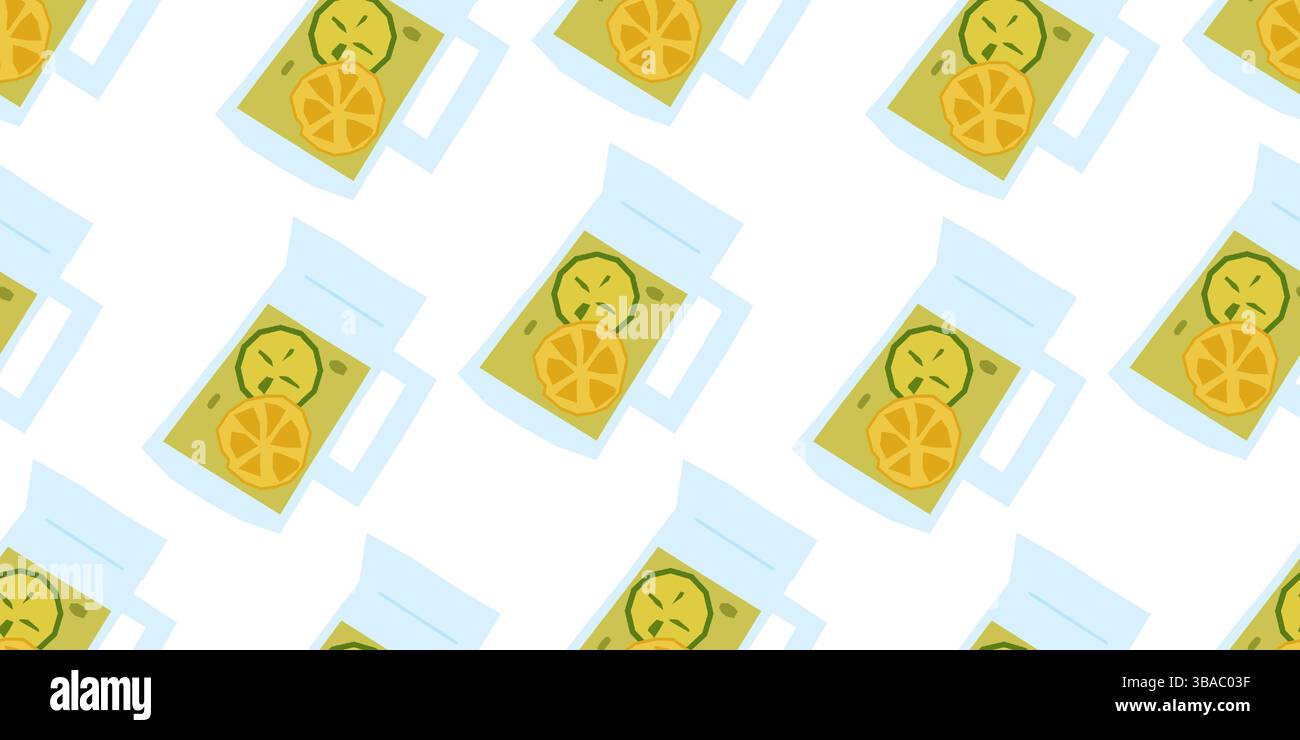 Pitcher cool lemonade glass Stock Vector Images - Alamy