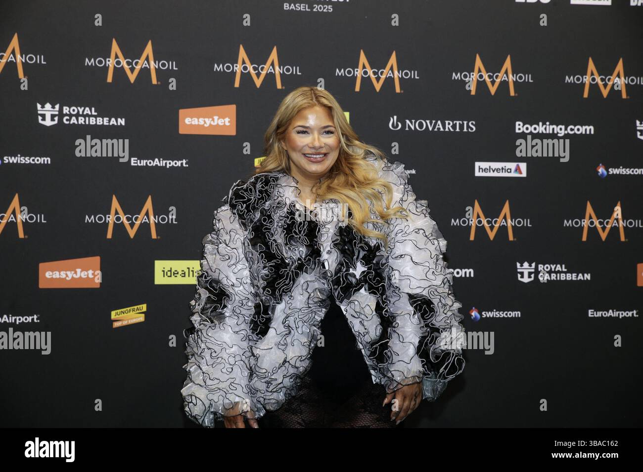 Sissal of Denmark during the Turquoise Carpet of the Eurovision Song ...