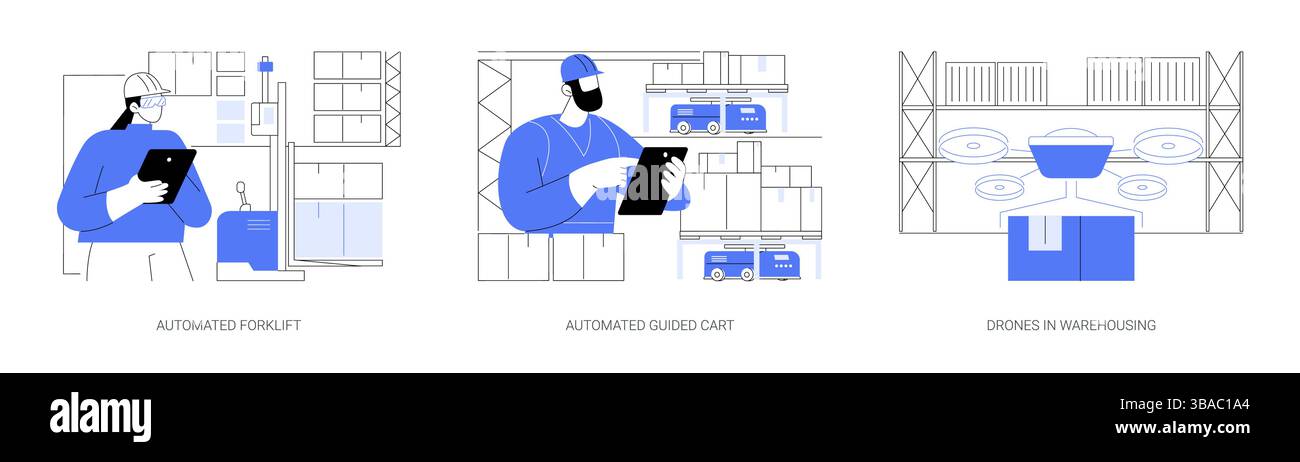 Automated vehicles in warehouse hi-res stock photography and images - Alamy