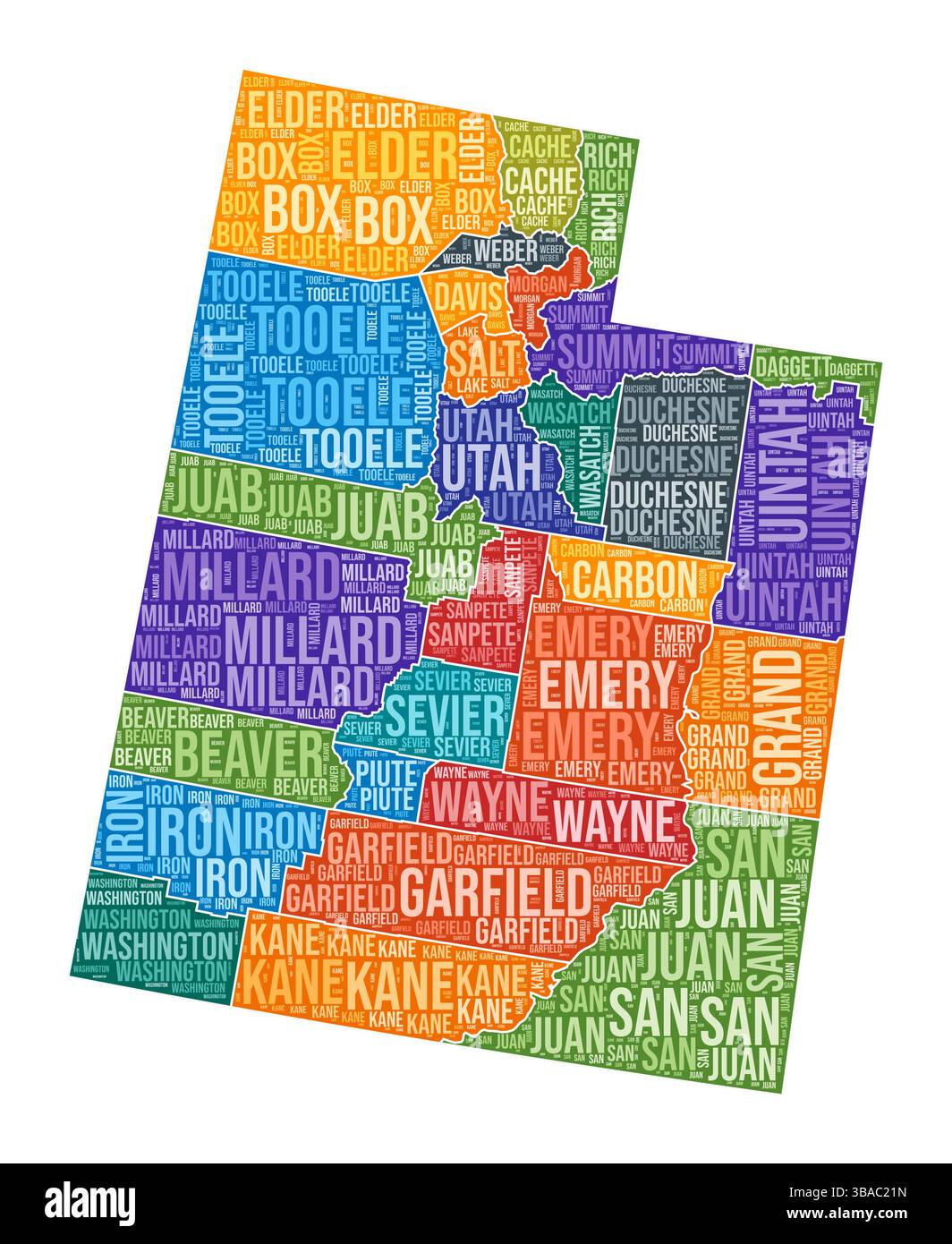 Utah state silhouette map hi-res stock photography and images - Alamy