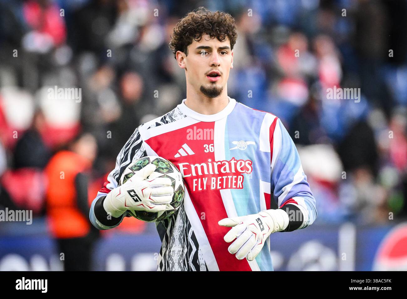 Paris, France. 07th May, 2025. Tommy SETFORD of Arsenal during the UEFA ...