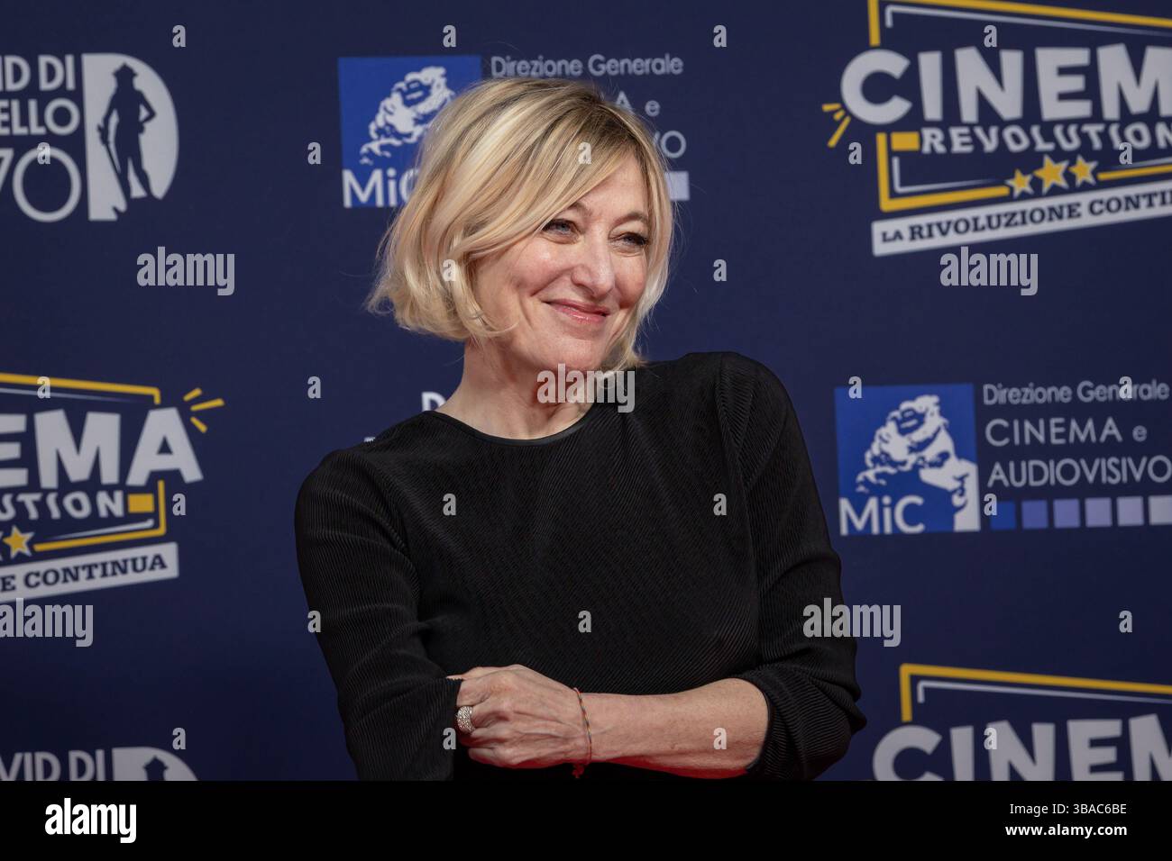 Valeria Bruni Tedeschi attends the red carpet during the 70th David Di ...