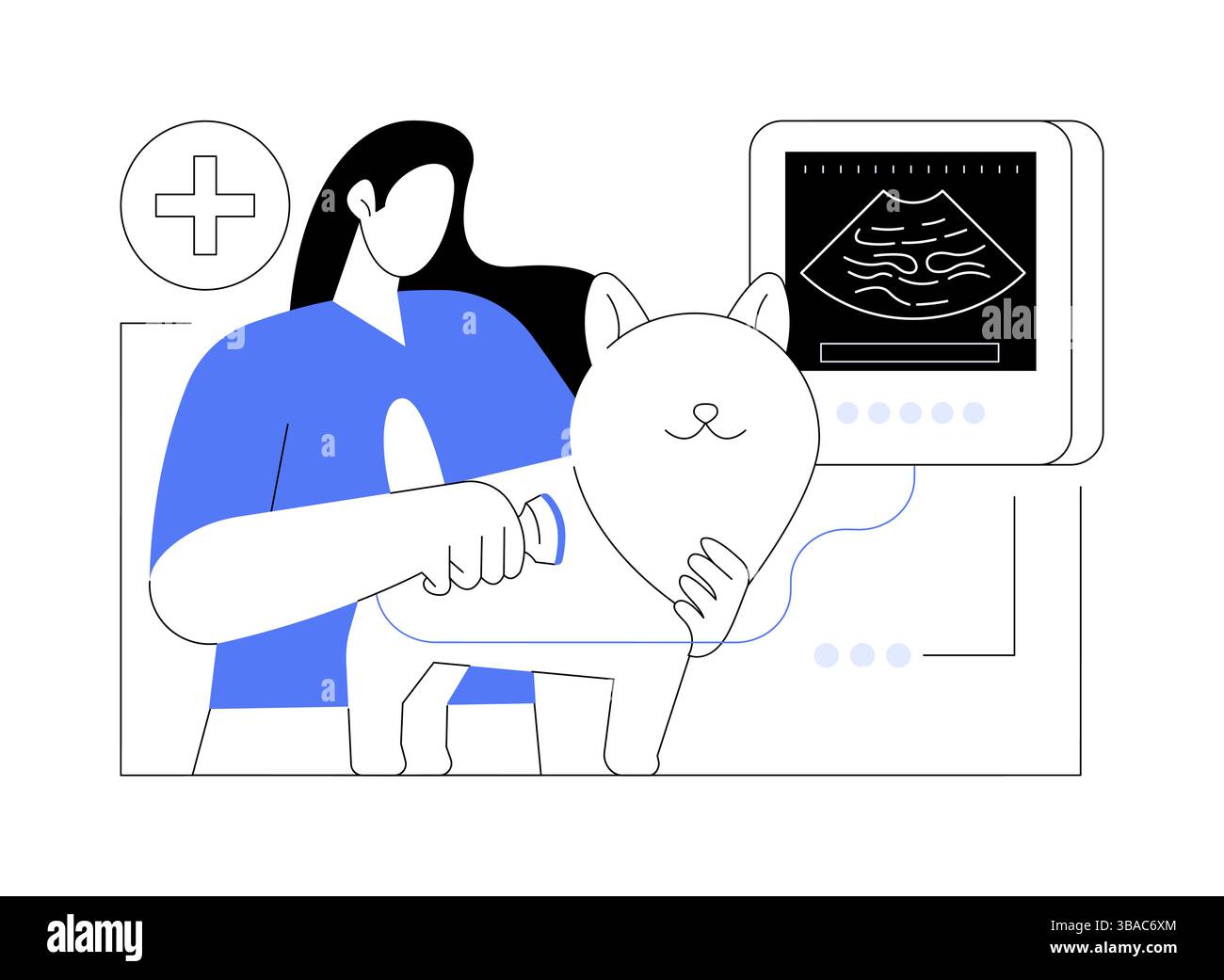 Veterinary diagnostic equipment isolated cartoon vector illustrations ...