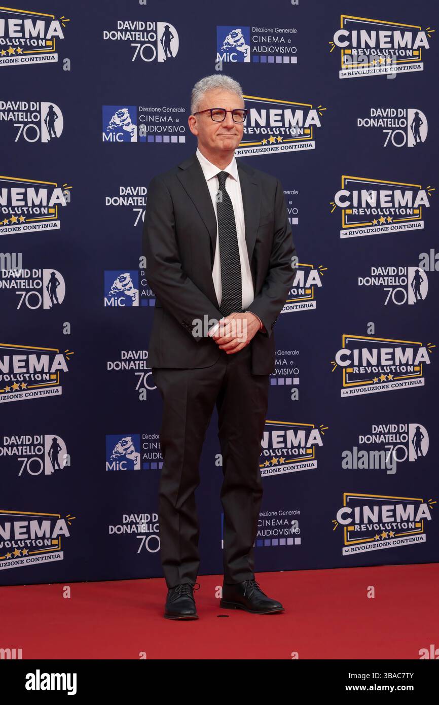 Rome, Italy. , . May 7, 2025: A guest attends the red carpet during the ...