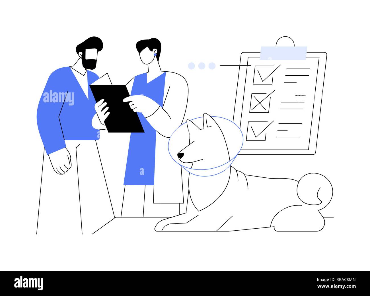 Post operation consultation isolated cartoon vector illustrations Stock ...