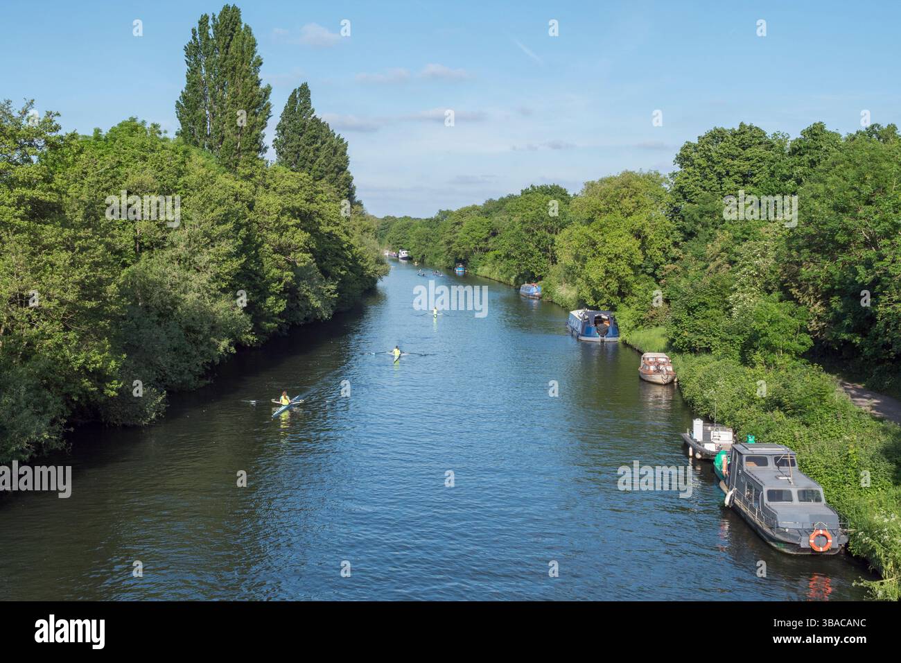 General view looking east down the Desborough Channel on the River ...