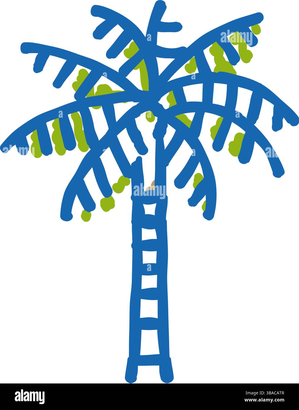 coconut palm tree icon doodle illustration Stock Vector Image & Art - Alamy