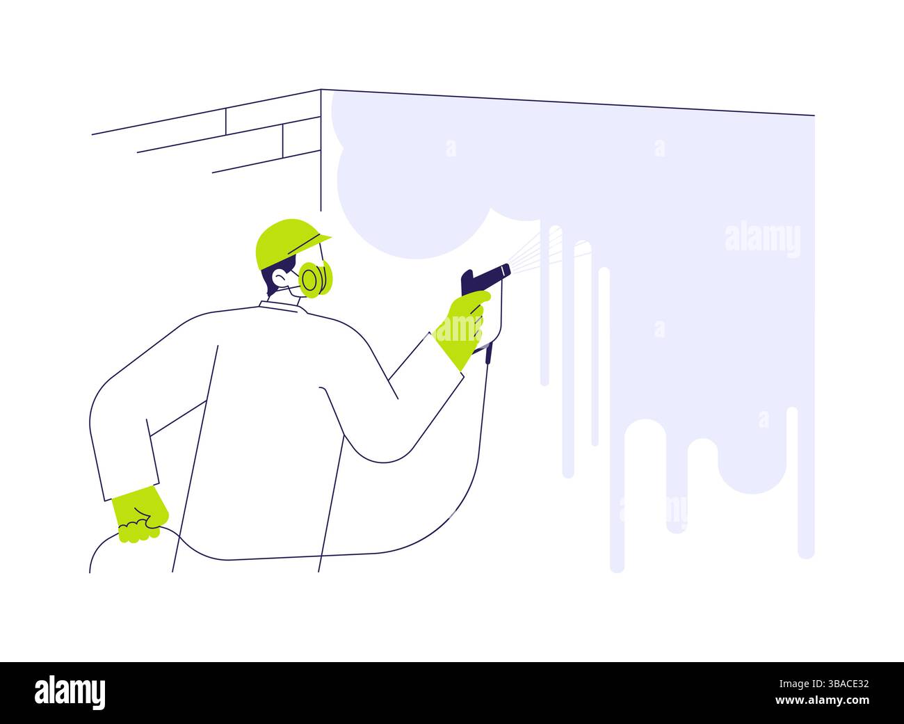 Painting walls abstract concept vector illustration Stock Vector Image ...