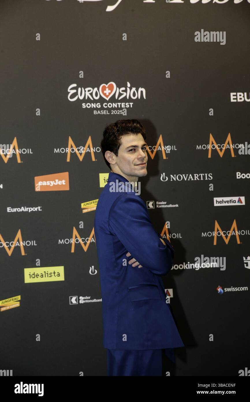 Basel, Switzerland. 11th May, 2025. Theo Evan of Cyprus during the ...