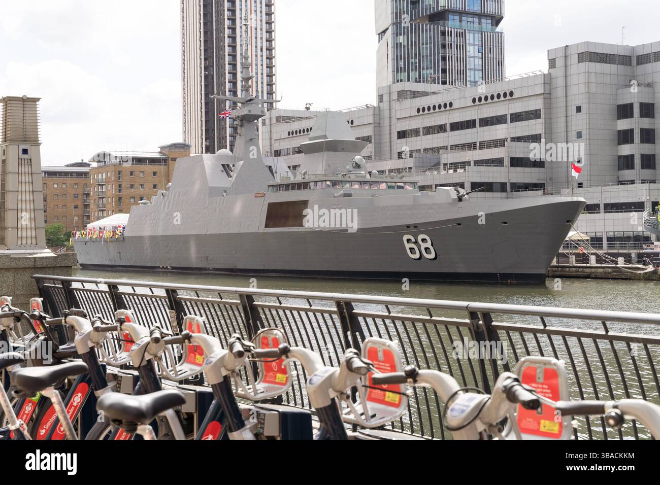 In May 2025, RSS Formidable (68) Formidable-class stealth frigate of ...