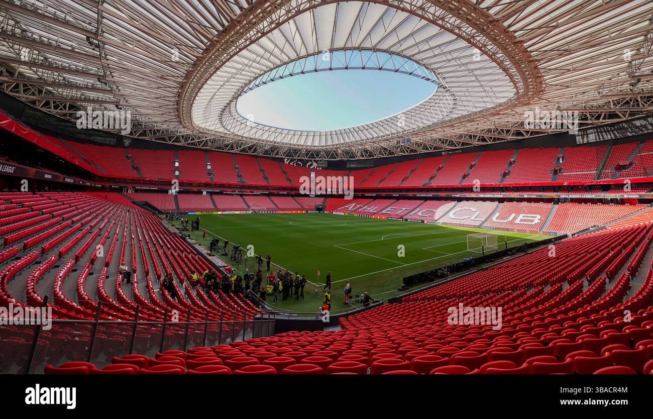 Bilbao, Spain. 01st May, 2025. General View inside the Stadium during ...