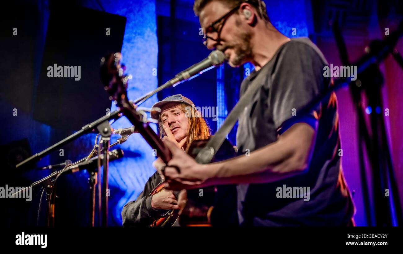 The Band Friska Viljor live on stage Stock Photo - Alamy