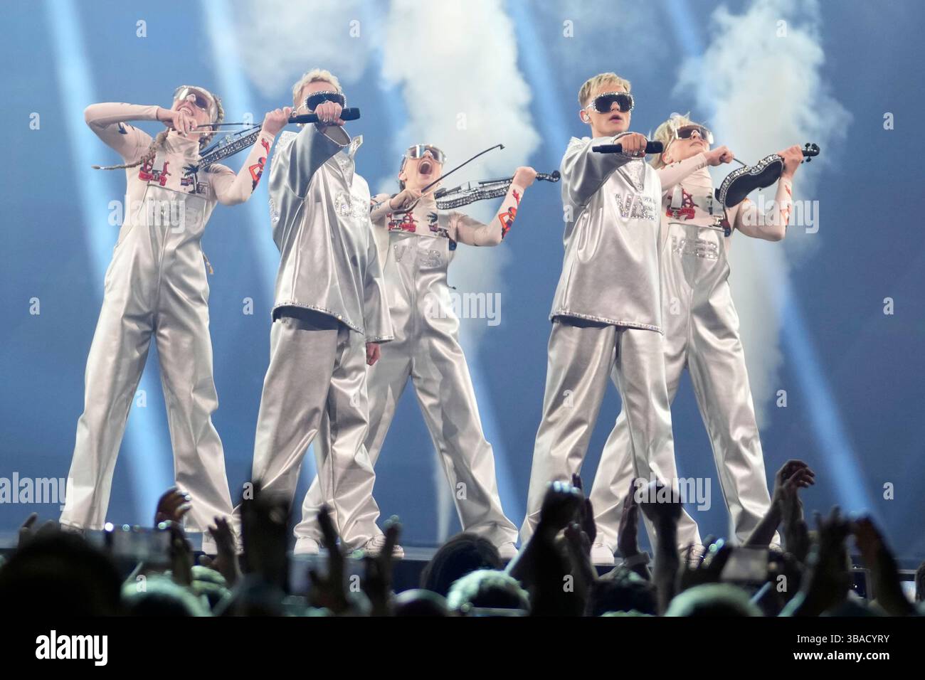 VAEB from Iceland performs the song "ROA" during the dress rehearsal ...