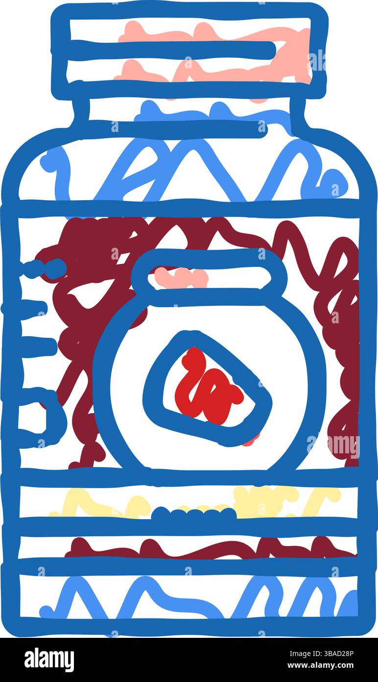 extract pomegranate icon doodle illustration Stock Vector Image & Art ...