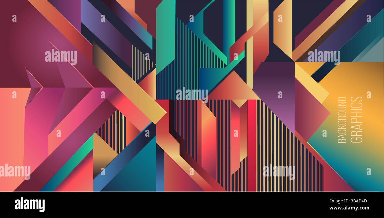 Geometric pattern . Abstract vector background of modern style ...