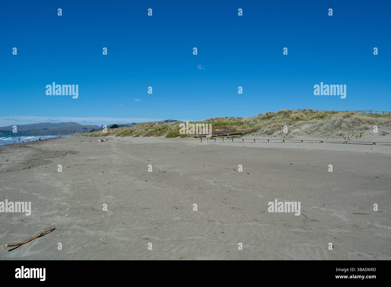Serene empty beach gentle waves hi-res stock photography and images - Alamy