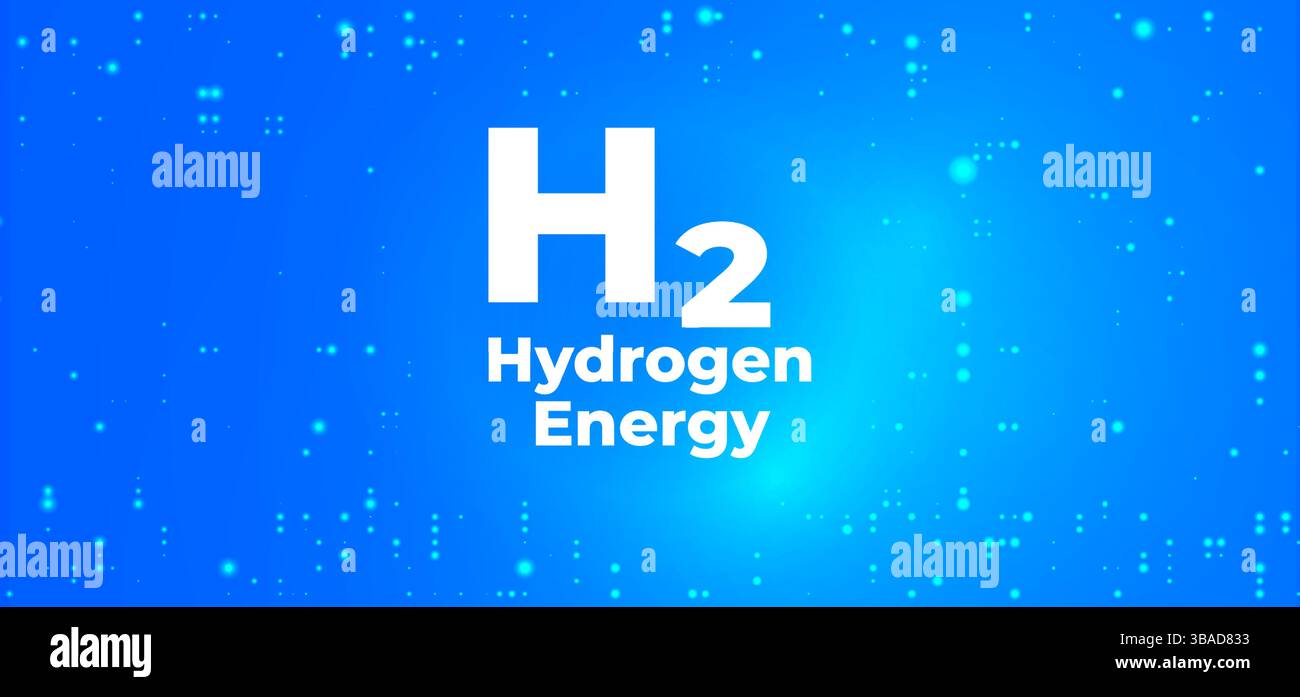 Futuristic Hydrogen Energy Fuel Cell Concept Illustration Representing ...