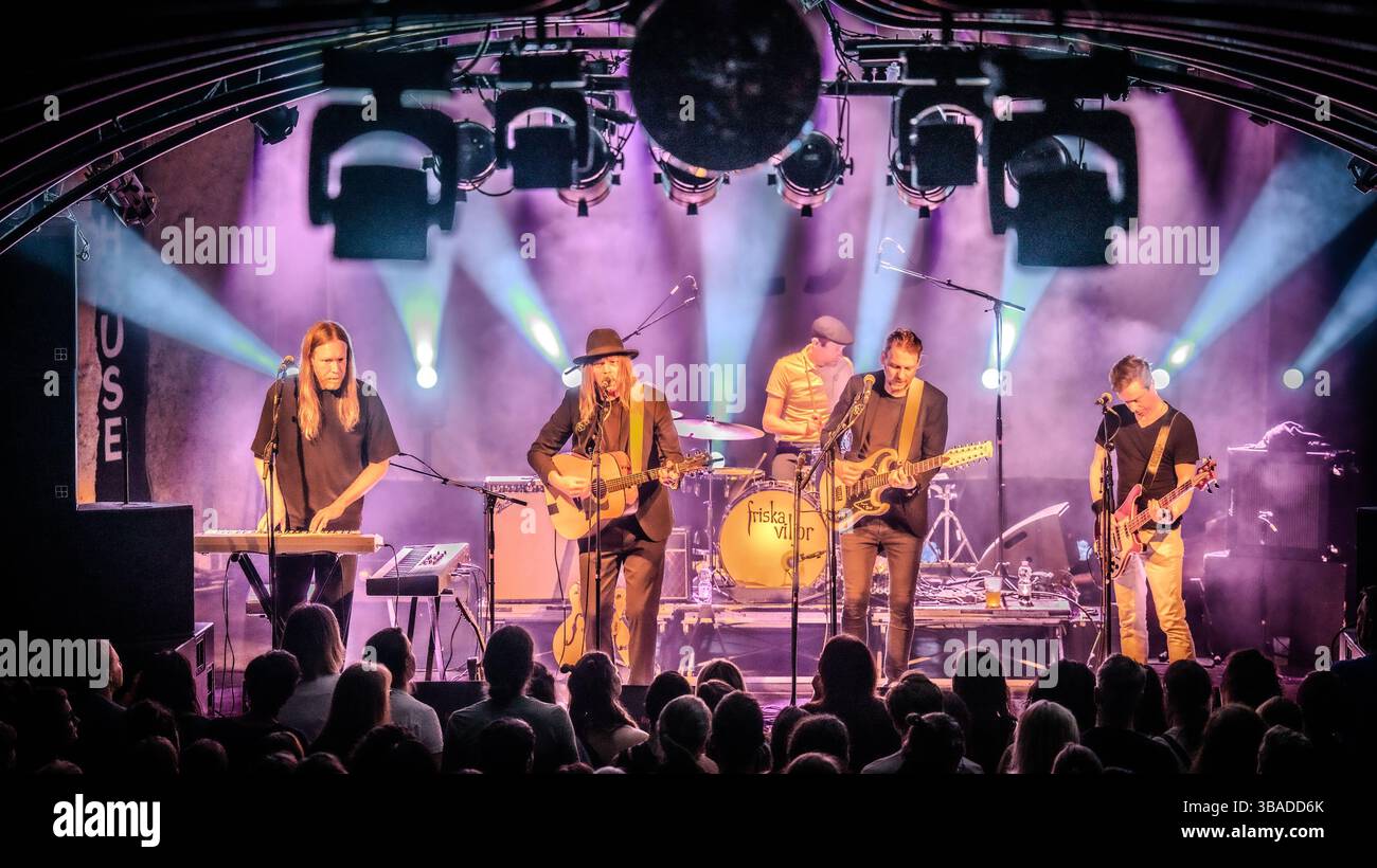 The Band Friska Viljor live on stage Stock Photo - Alamy