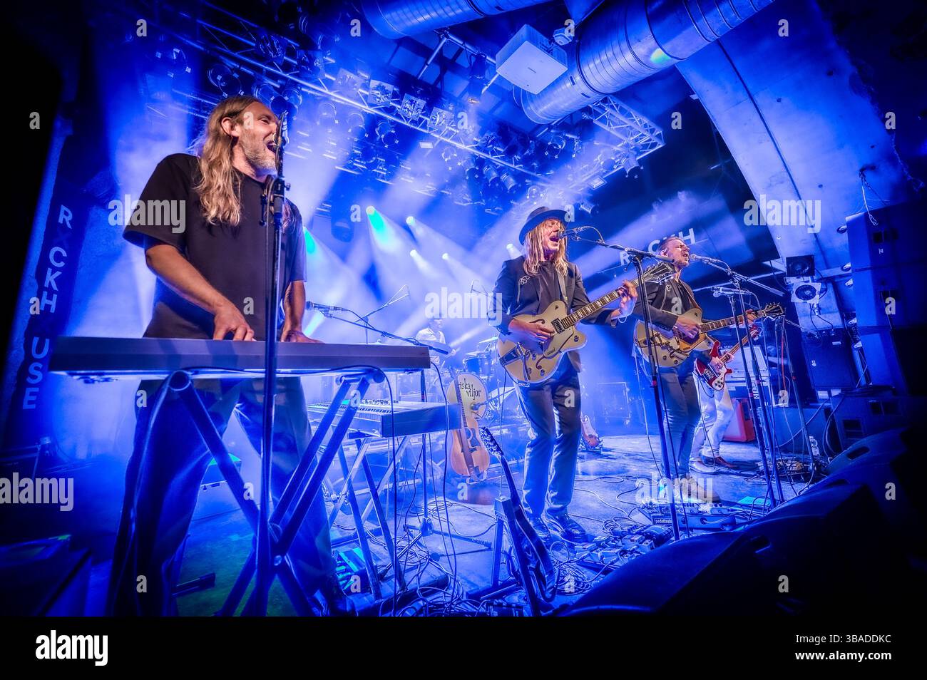 The Band Friska Viljor live on stage Stock Photo - Alamy