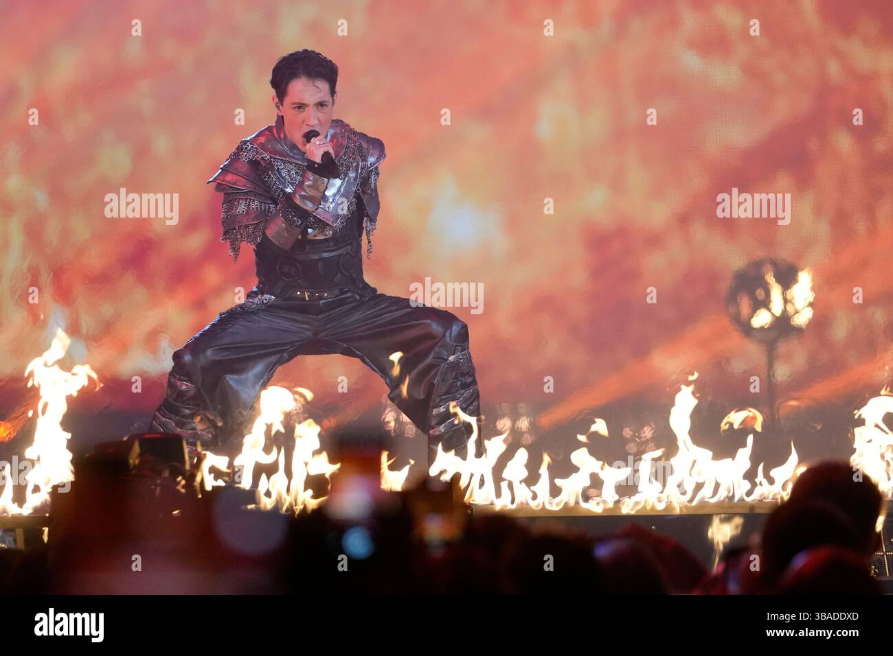 Kyle Alessandro from Norway performs the song 'Lighter' during the dress rehearsal for the first ...