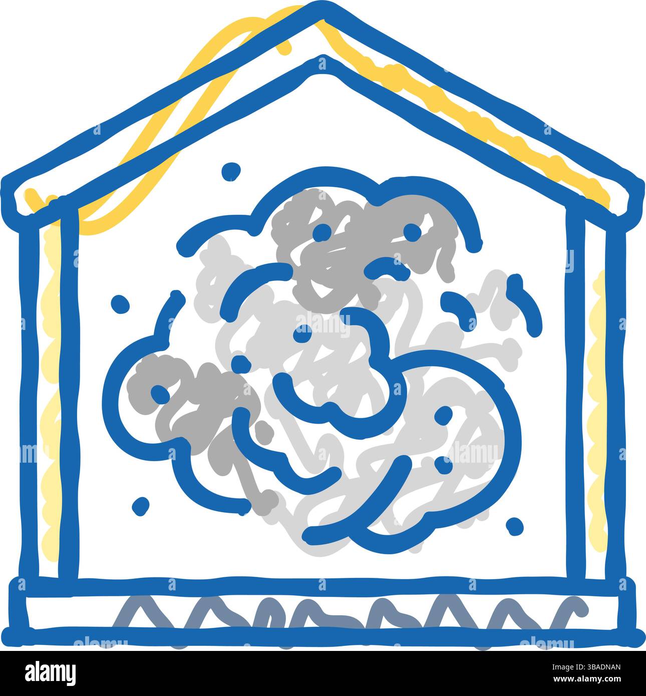 dust home icon doodle illustration Stock Vector Image & Art - Alamy