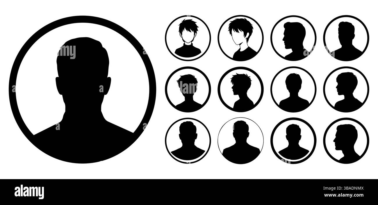 Blank face head profile hi-res stock photography and images - Alamy