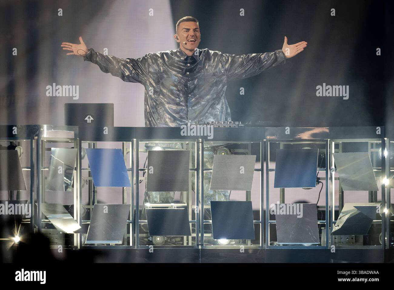 Basel, Switzerland. 12th May, 2025. BASEL - Gabry Ponte for San Marino during the final ...