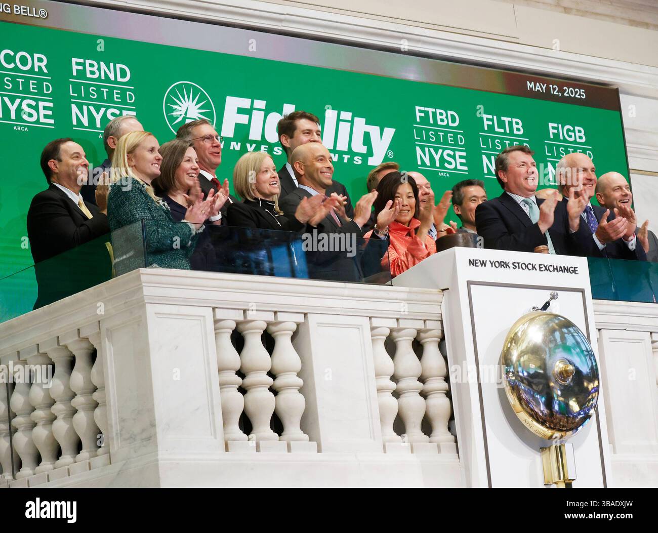 New York, United States. 12th May, 2025. Representatives of Fidelity ...