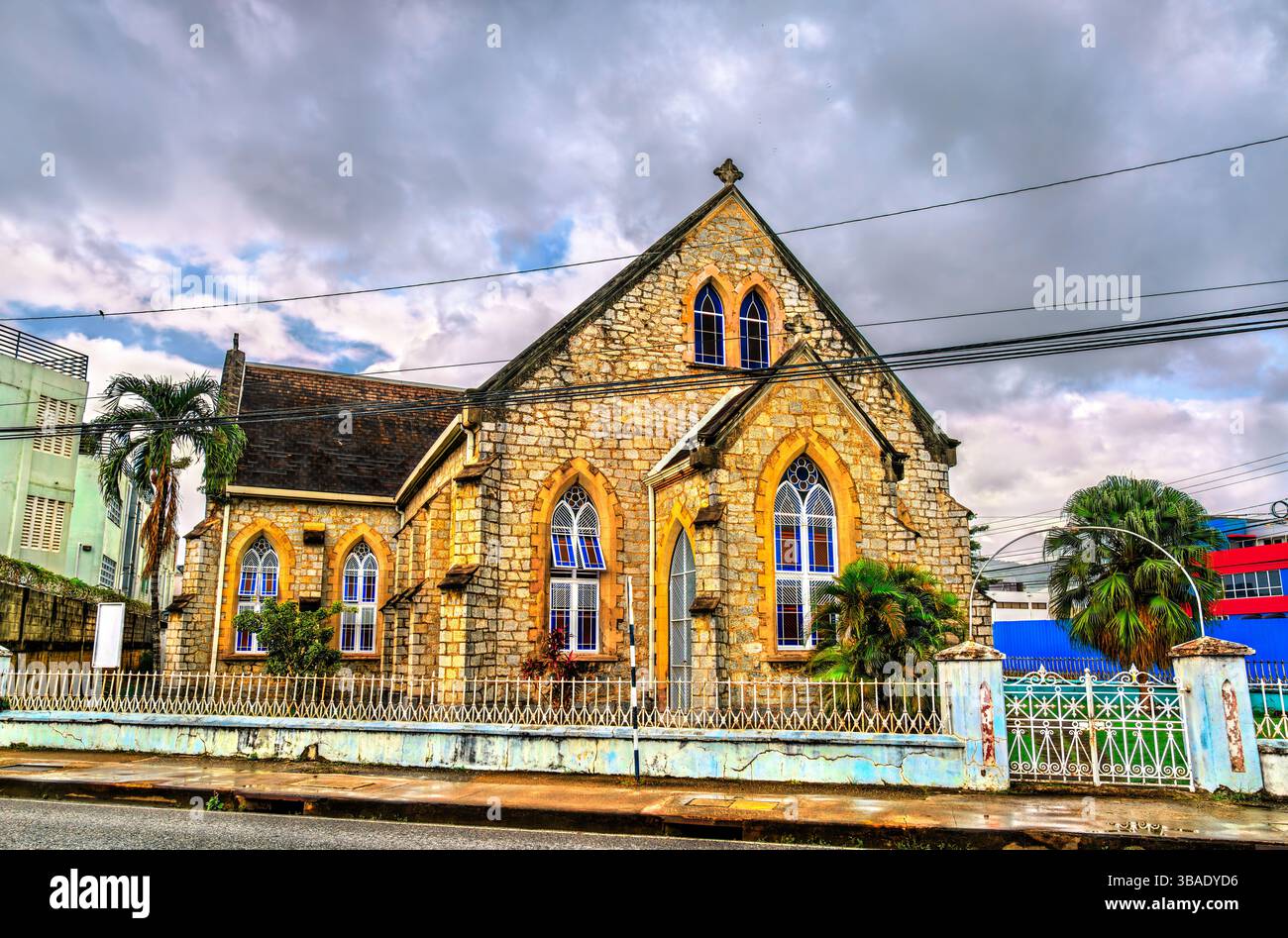 Tranquility Methodist Church in Port of Spain, the capital of Trinidad ...